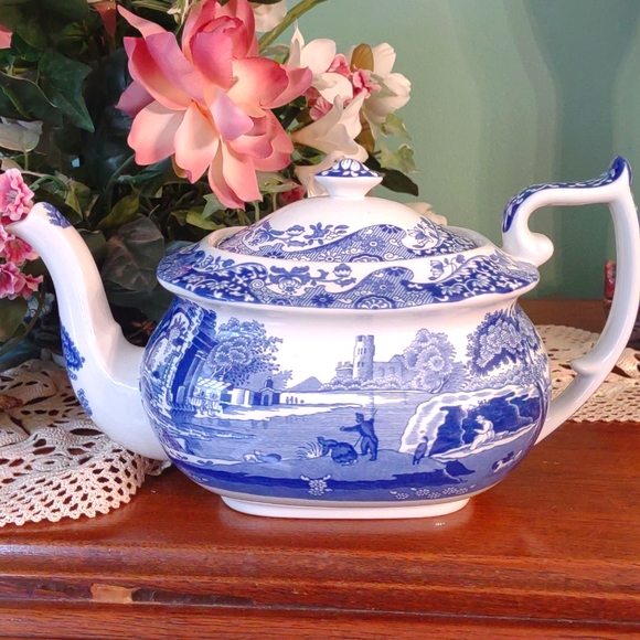Spode | Kitchen | Spode Italian Blue Teapot | Poshmark